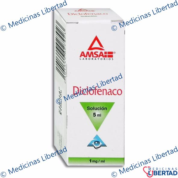 DICLOFENACO AMSA Solucion Oftalmica 5ML | Medicinas Libertad